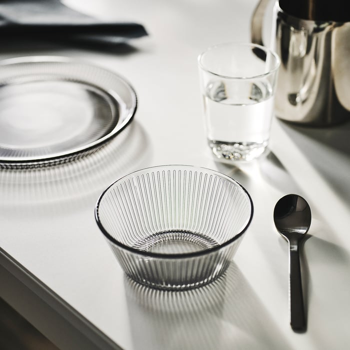 HAVSGÄDDA ciotola, motivo a righe/grigio, 12 cm - IKEA Italia