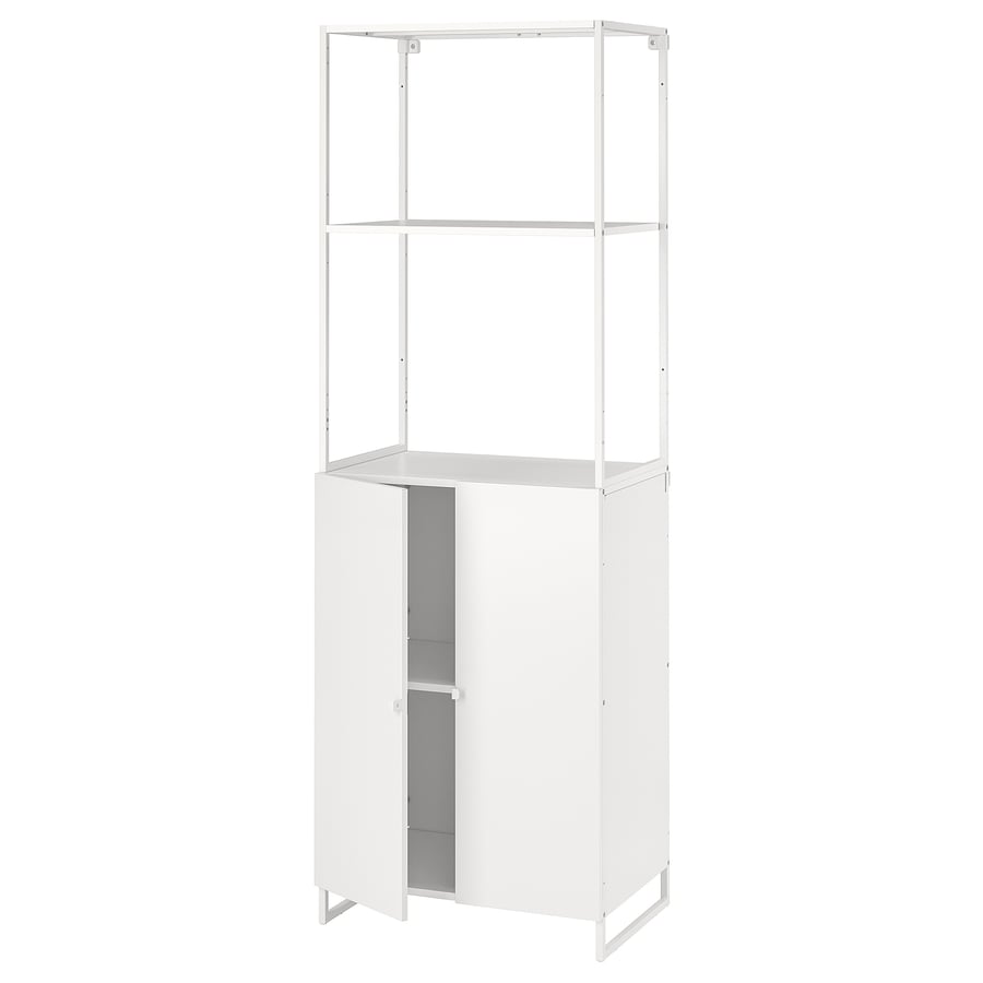 JOSTEIN scaffale con ante, da interno/esterno/bianco, 61x44x180 cm ...