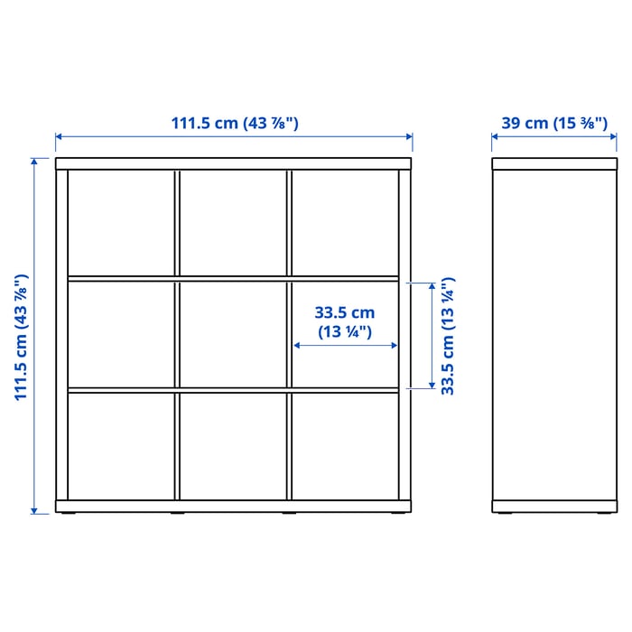 KALLAX scaffale, bianco, 112x112 cm - IKEA Italia