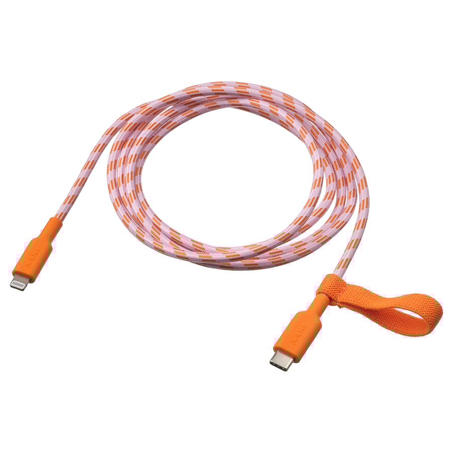 LILLHULT da USB-C a lightning, arancione/rosa, 1.5 m - IKEA Italia