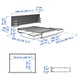 MANDAL struttura letto con testiera, betulla/grigio, 140x200 cm - IKEA ...