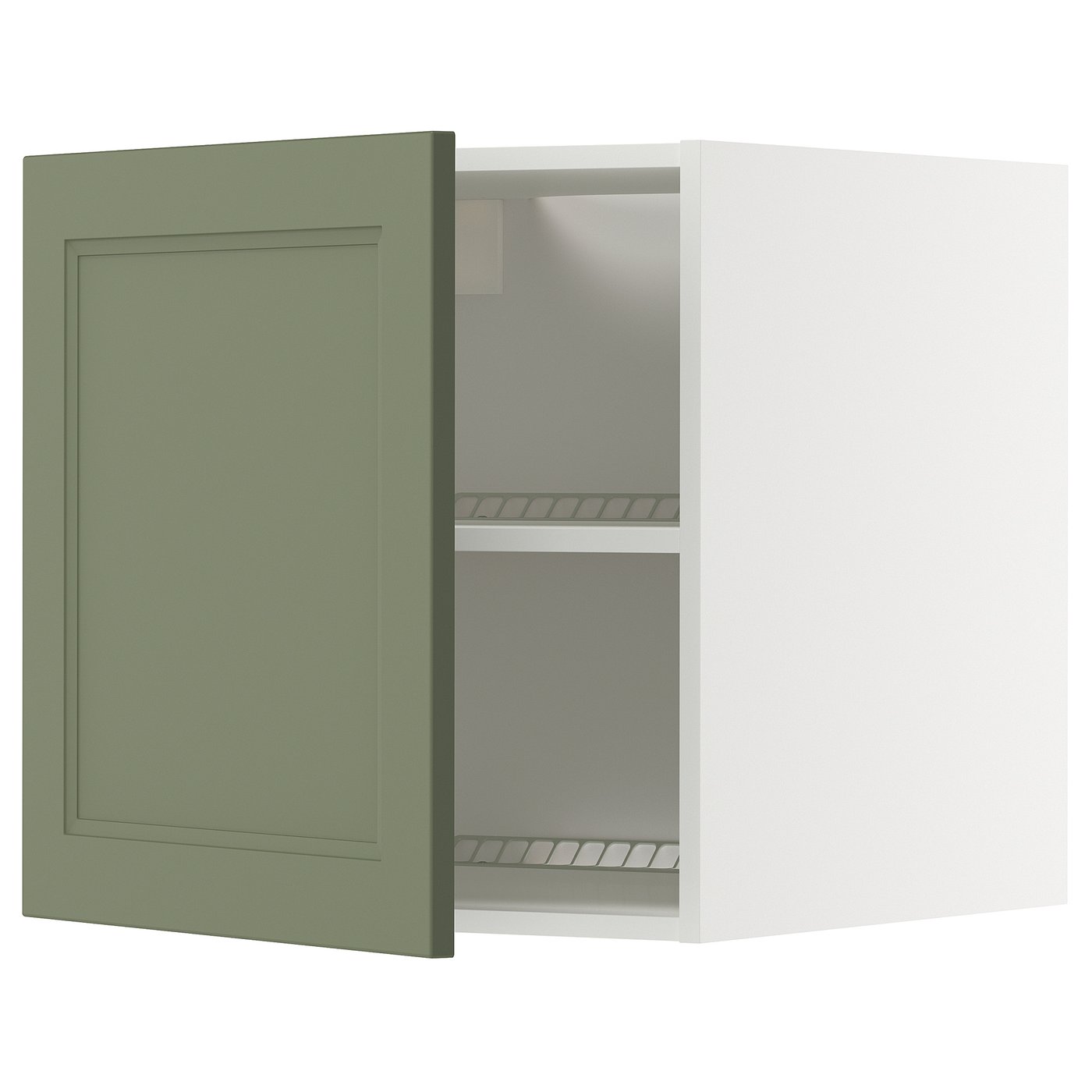 METOD elemento top per frigo/congelatore, bianco/Axstad grigio-verde ...