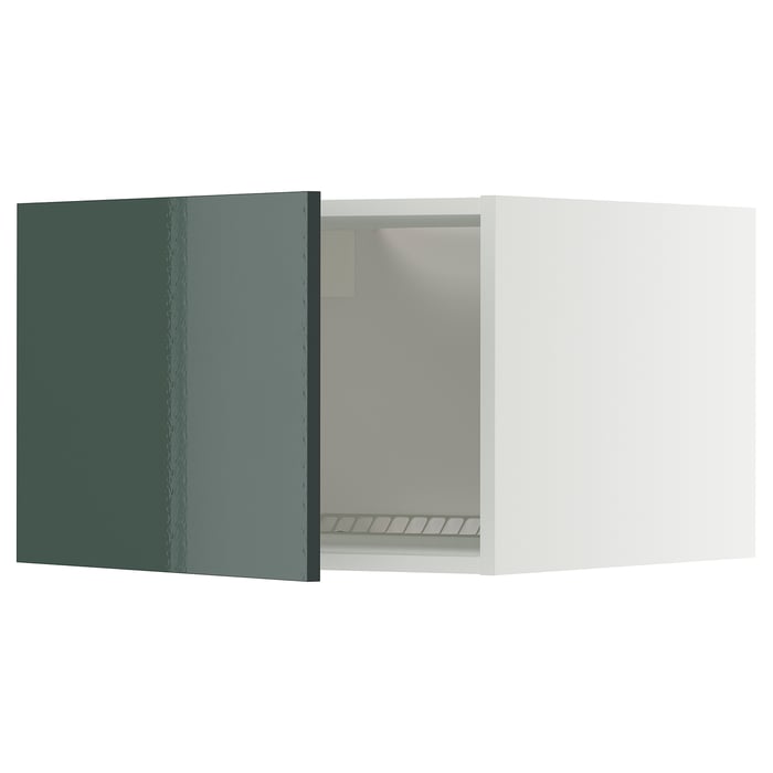 METOD elemento top per frigo/congelatore, bianco/Kallarp grigio-verde ...