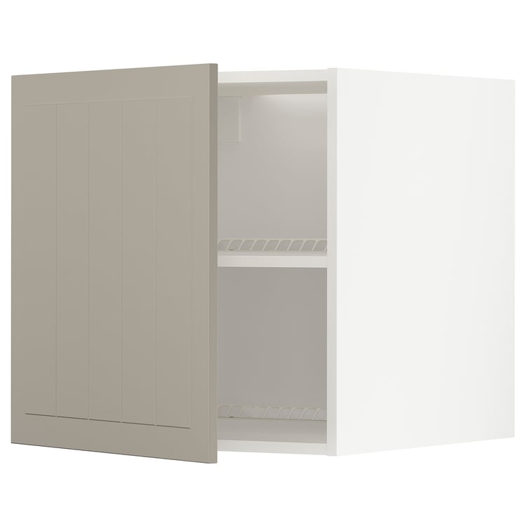 METOD elemento top per frigo/congelatore, bianco/Stensund beige, 60x60 ...