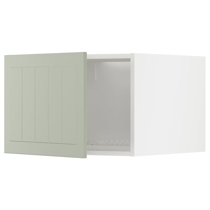 METOD elemento top per frigo/congelatore, bianco/Stensund verde chiaro ...