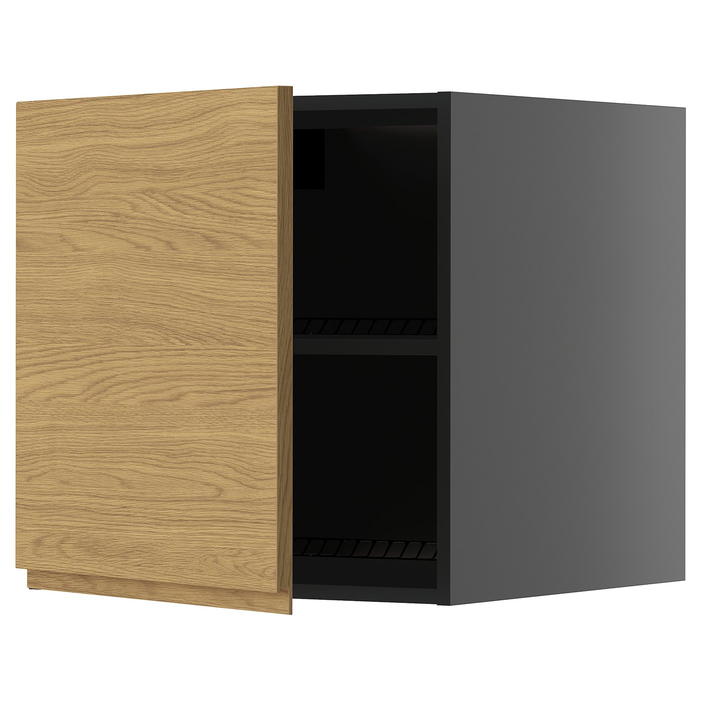 METOD elemento top per frigo/congelatore, nero-grigio/Voxtorp effetto ...