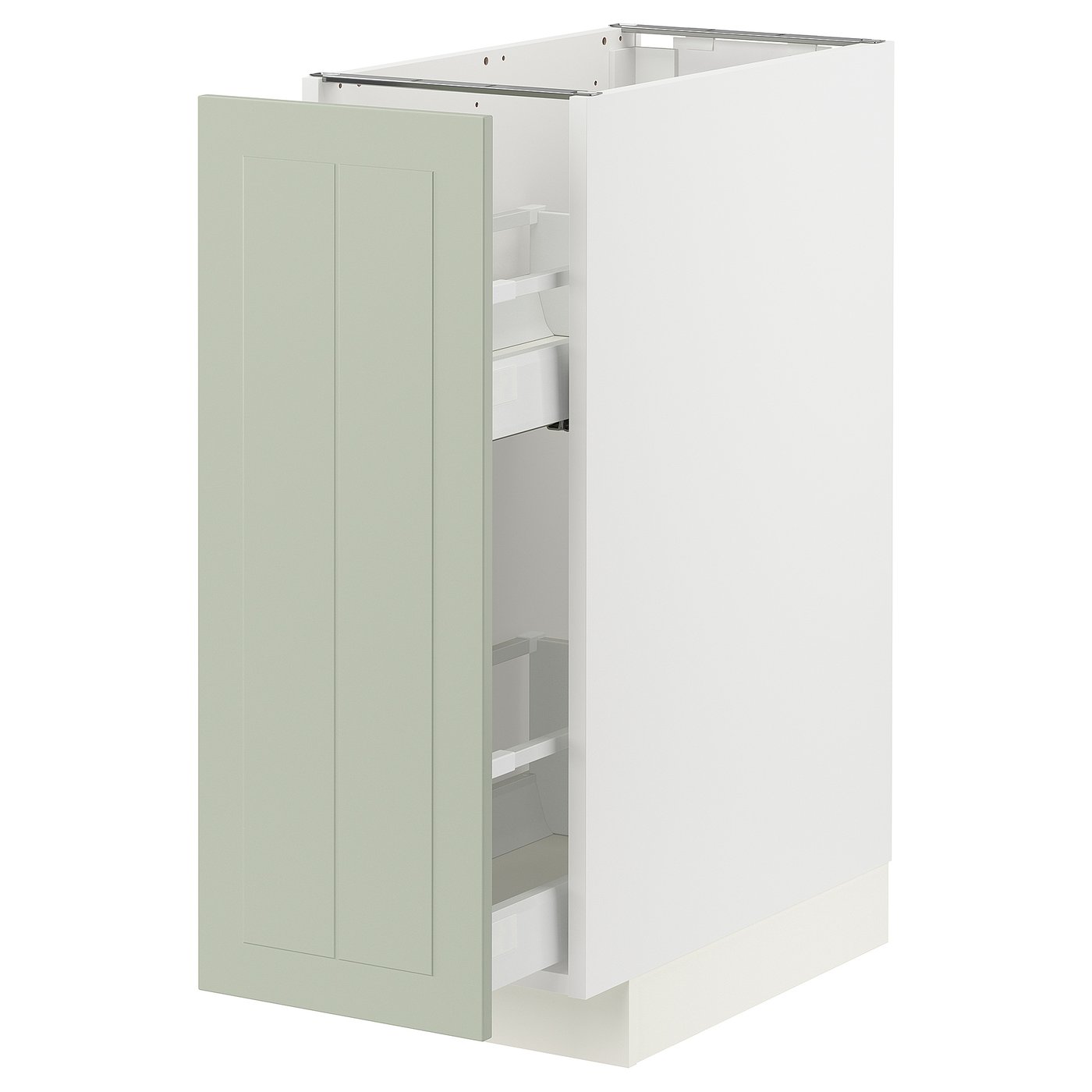 METOD / MAXIMERA mobile base e accessori estraibili, bianco/Stensund ...