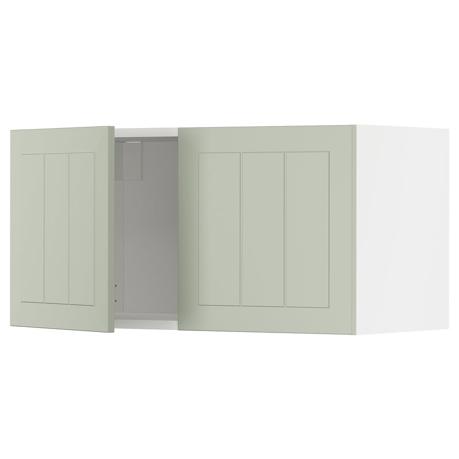 METOD pensile con 2 ante, bianco/Stensund verde chiaro, 80x40 cm - IKEA ...