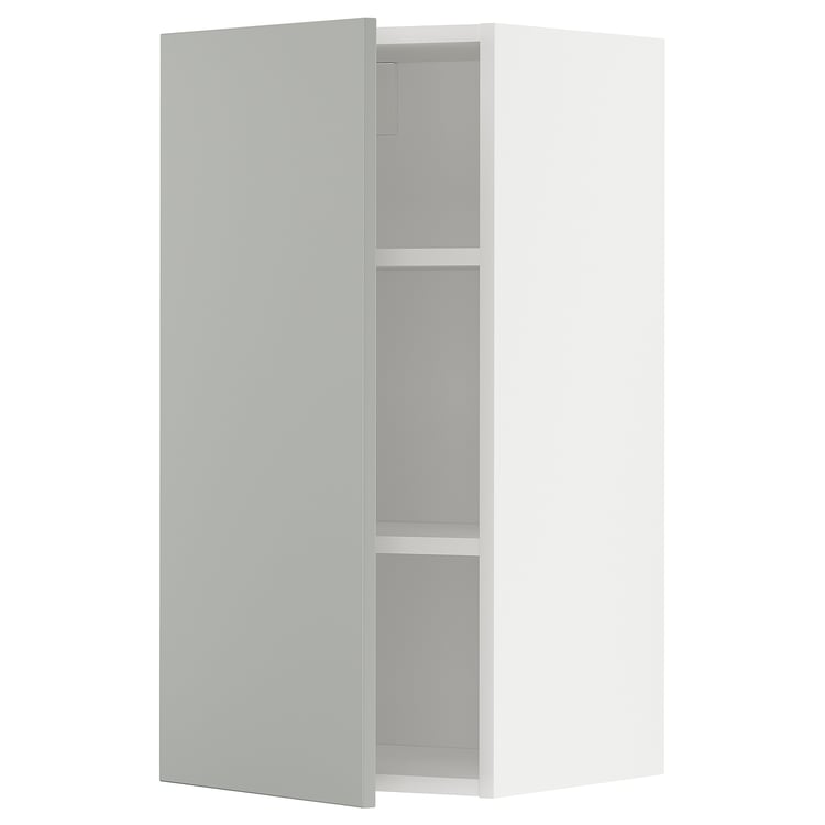 METOD pensile con ripiani, bianco/Havstorp grigio chiaro, 40x80 cm ...