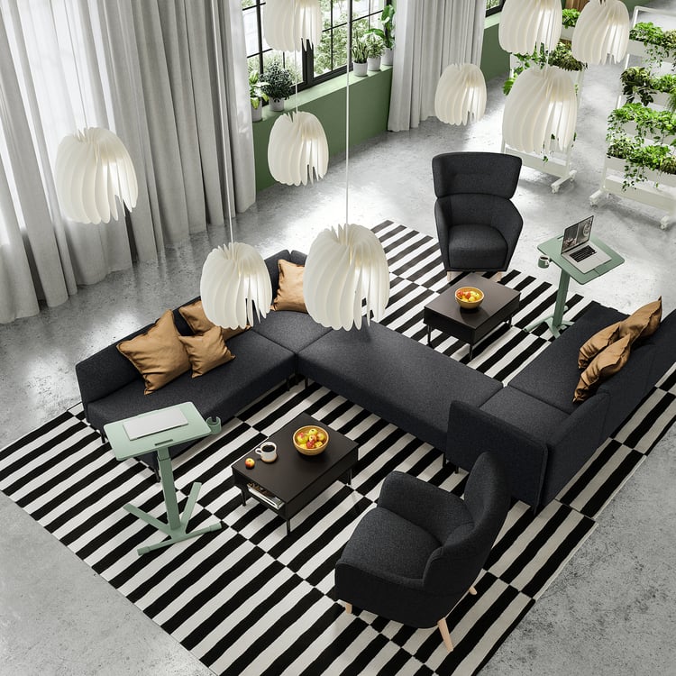 MITTZON tavolo per PC portatile con rotelle, verde, 66x50 cm - IKEA Italia