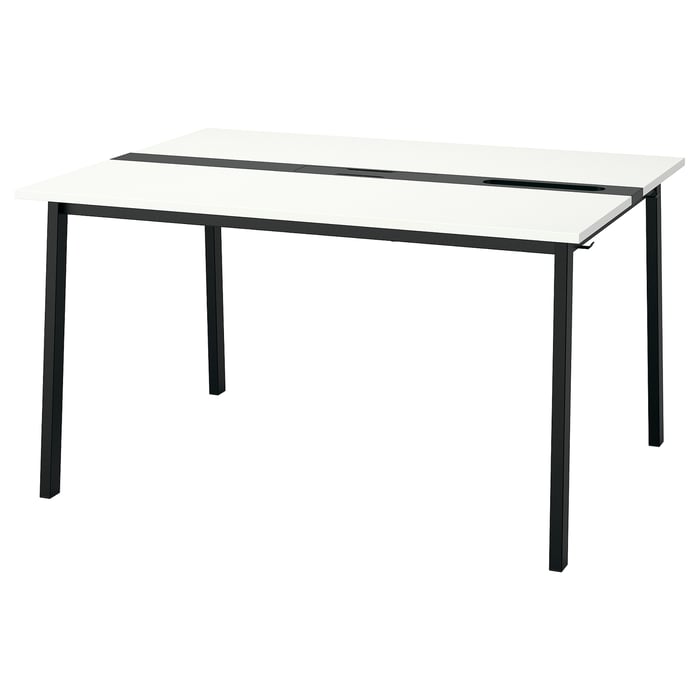 MITTZON tavolo per riunioni, bianco/nero, 140x108x75 cm - IKEA Italia