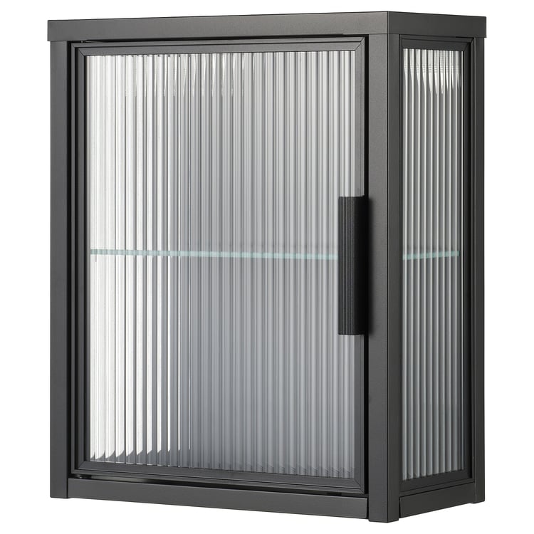 MOSSJÖN pensile con anta a vetro, antracite, 36x18x44 cm - IKEA Italia