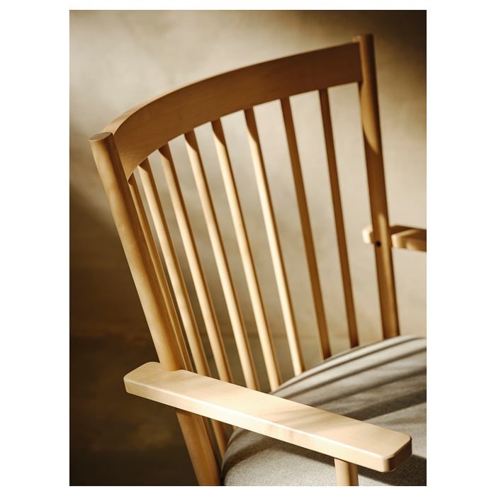 PERSBOL poltrona, betulla/Tibbleby beige/grigio - IKEA Italia