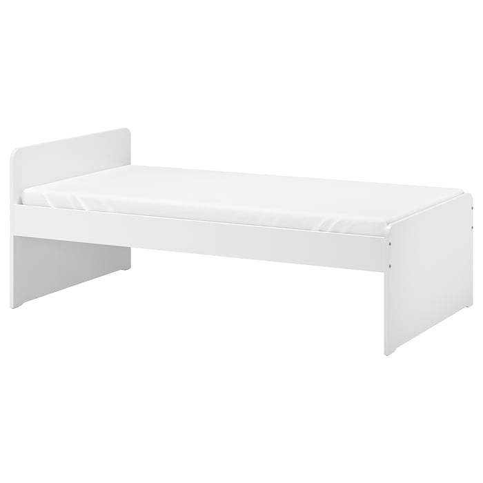 SLÄKT struttura letto con base a doghe, bianco, 90x200 cm - IKEA Italia
