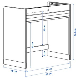 TITTEBO Elemento contenit piccoli elettrod, nero, 60 cm - IKEA Italia