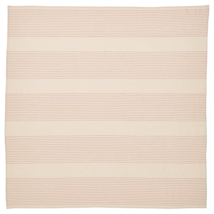 VIPPSTARR tovaglia, motivo a righe rosso/naturale, 150x150 cm - IKEA Italia