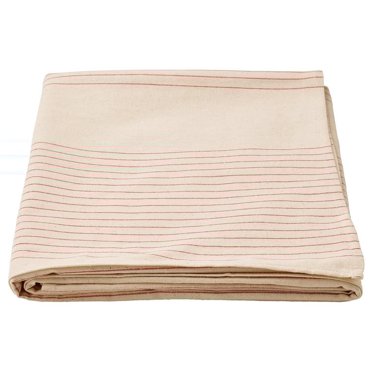 VIPPSTARR tovaglia, motivo a righe rosso/naturale, 150x150 cm - IKEA Italia