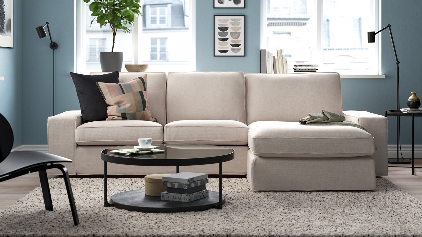 KIVIK divano a 3 posti, Tallmyra bianco/nero - IKEA Italia