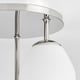 DEJSA ceiling lamp with 3 lamps, chrome-plated/opal white glass - IKEA