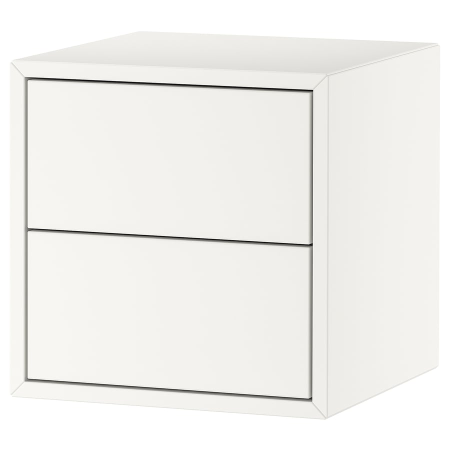 EKET cabinet with 2 drawers, white, 35x35x35 cm - IKEA