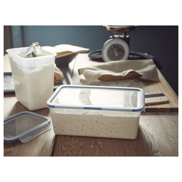 IKEA 365+ Food container with lid, rectangular/plastic, 5.2 l - IKEA