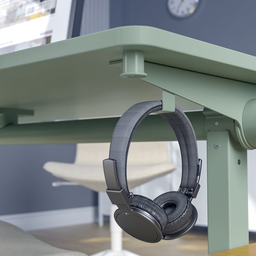 MITTZON foldable table with castors, green, 140x70 cm - IKEA