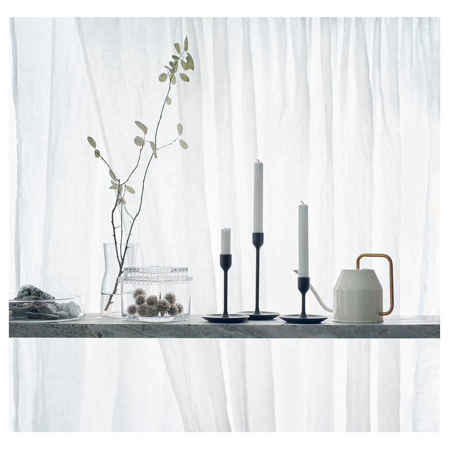 VATTENKRASSE watering can, ivory/gold-colour, 0.9 l - IKEA