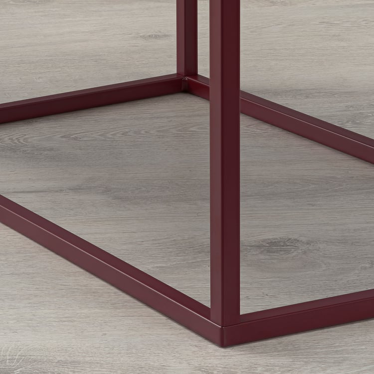 VIKHAMMER bedside table, walnut veneer, 60x39 cm - IKEA