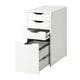 ALEX drawer unit with drop-file storage, white, 36x70 cm - IKEA