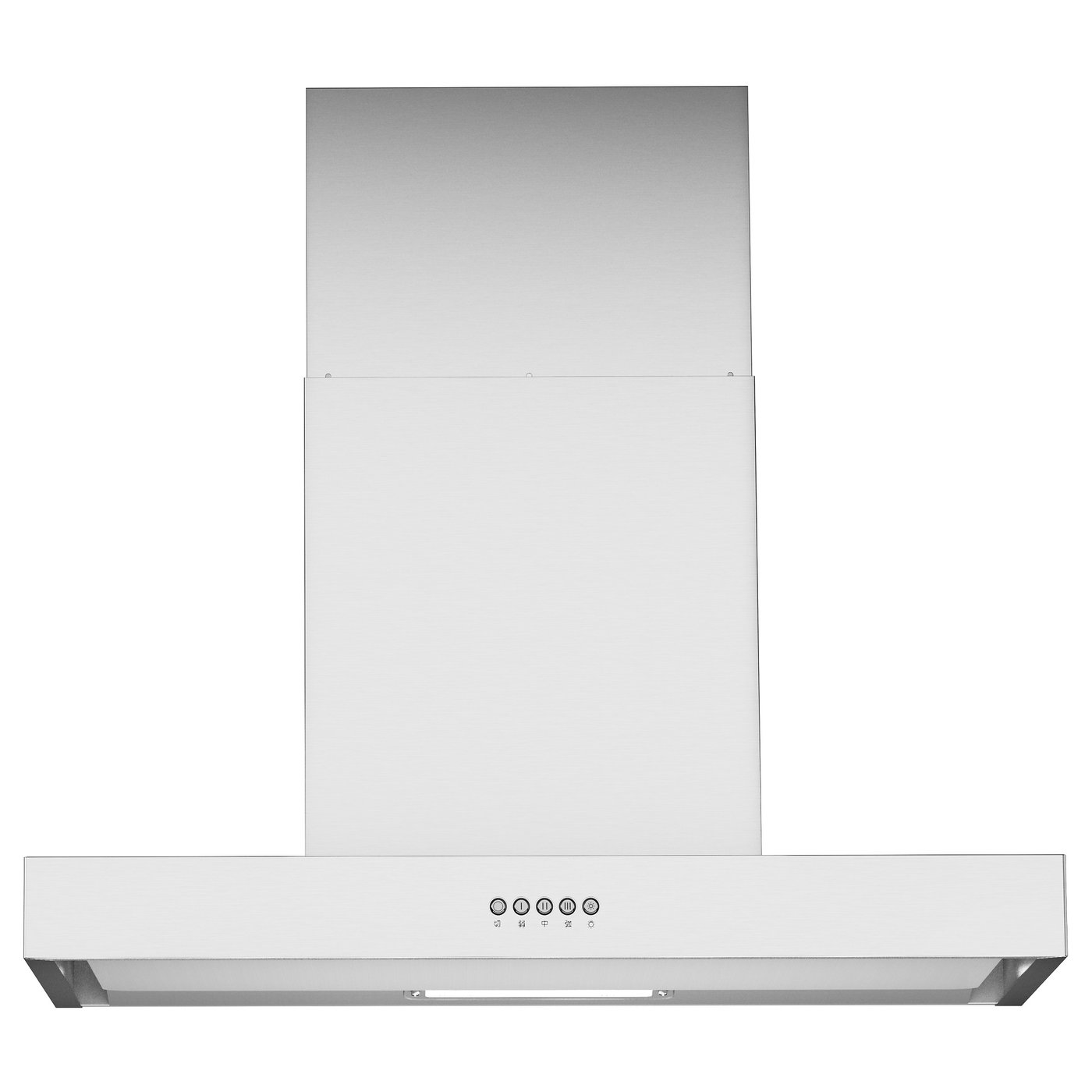 ANPASSA extractor hood with decorative pipe, stainless steel, 90 cm - IKEA