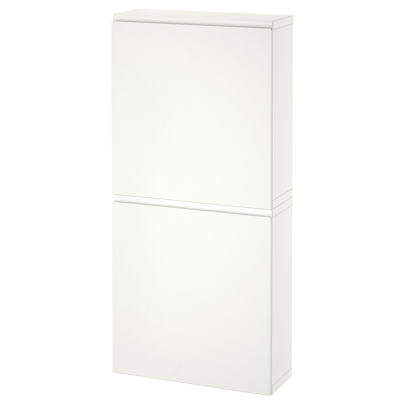 BESTA wall cabinet with 2 doors white Vasterviken white 60x22x128 cm IKEA