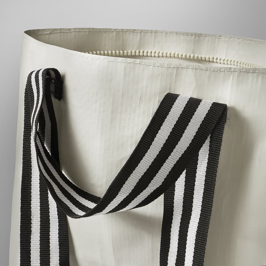 GÖRSNYGG carrier bag, light beige, 22x22x15 cm/7 l - IKEA