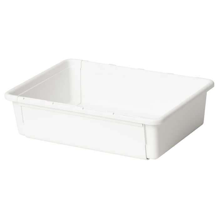 KACKLA extendable box, white, 25-38x19 cm - IKEA