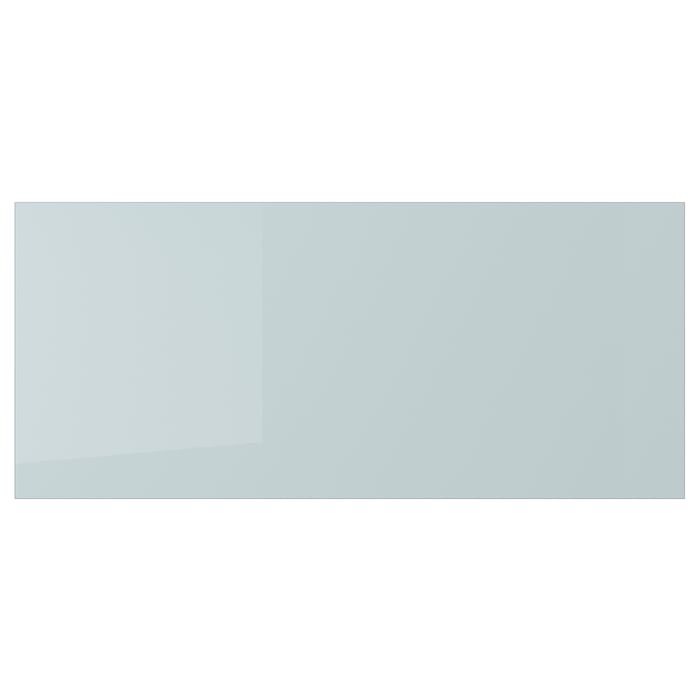 KALLARP drawer front, high-gloss light grey-blue, 90x40 cm - IKEA