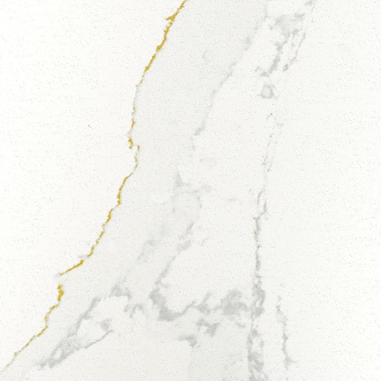 KASKER custom made worktop, white/grey-beige marble effect/quartz, 15 ...