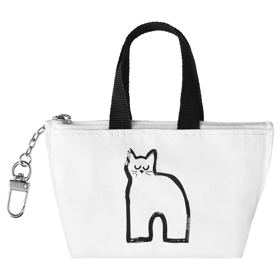 KNÖLIG key ring, small cat pattern, 9x7 cm - IKEA