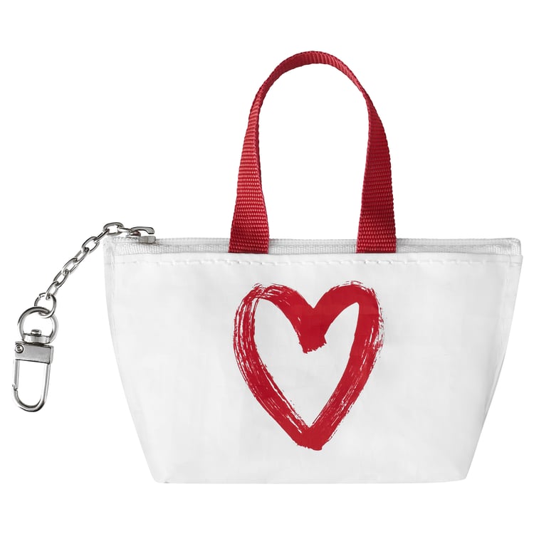 KNÖLIG key ring, small heart pattern, 9x7 cm - IKEA