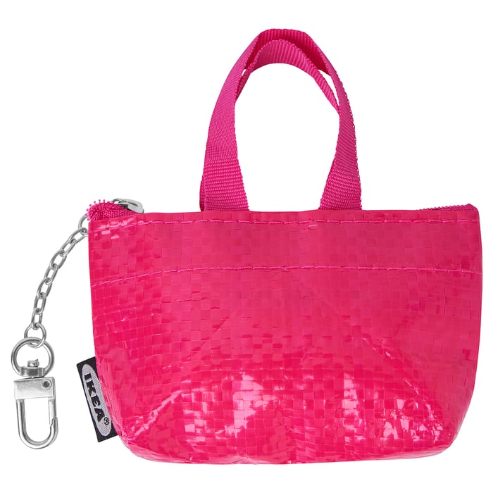 KNÖLIG key ring, small pink, 9x7 cm - IKEA