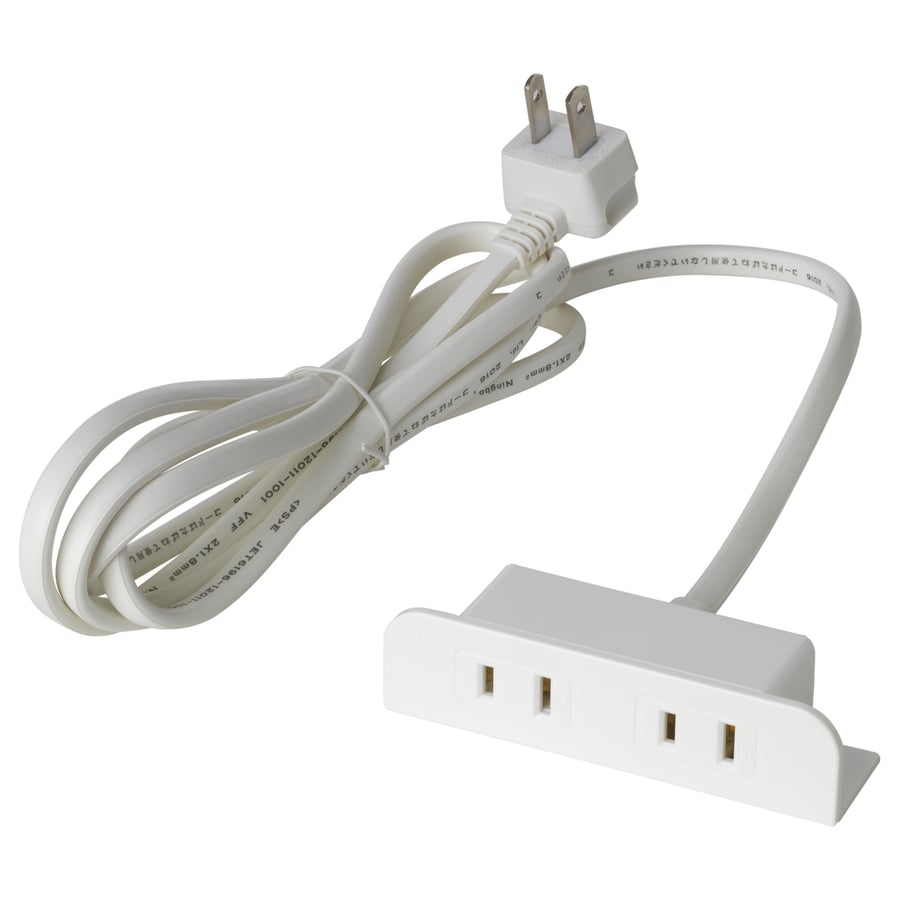KOPPLA 2-way socket-outlet, unearthed white, 1.8 m - IKEA