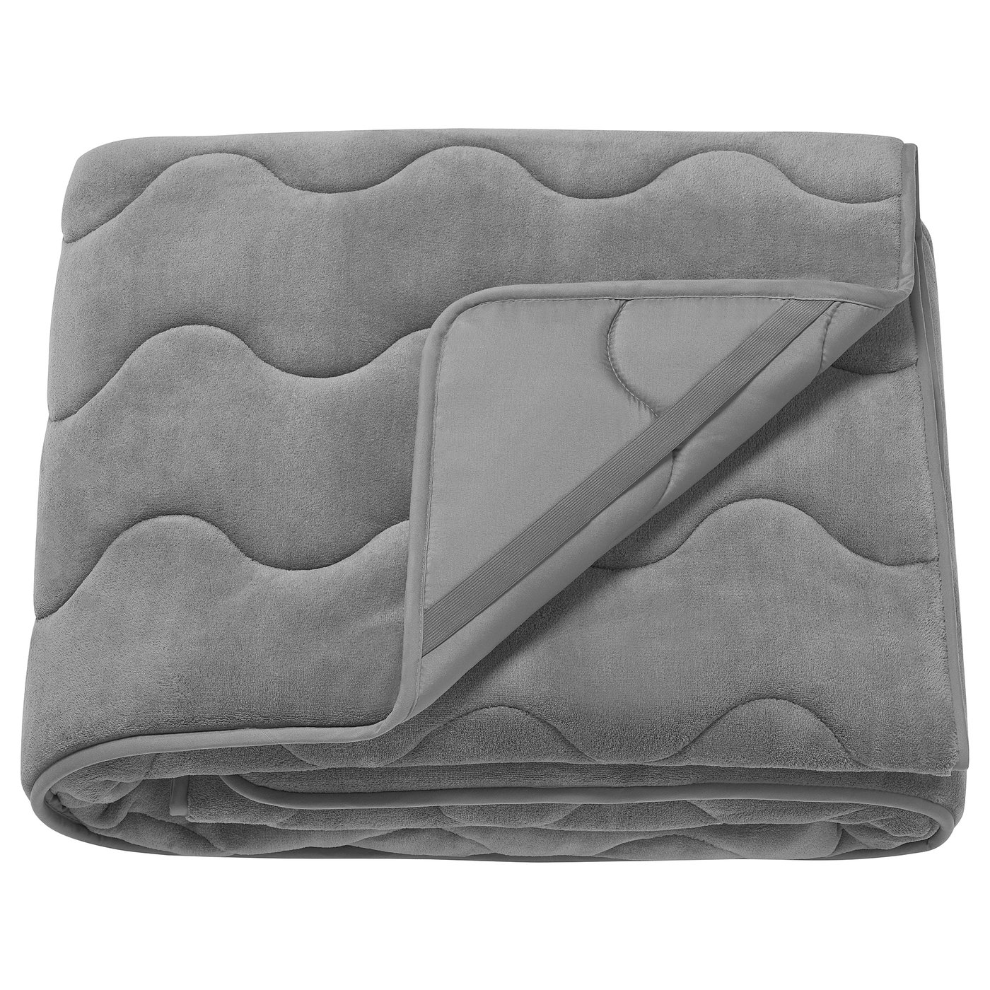 KRANSSALVIA mattress protector, grey, 90x200 cm - IKEA