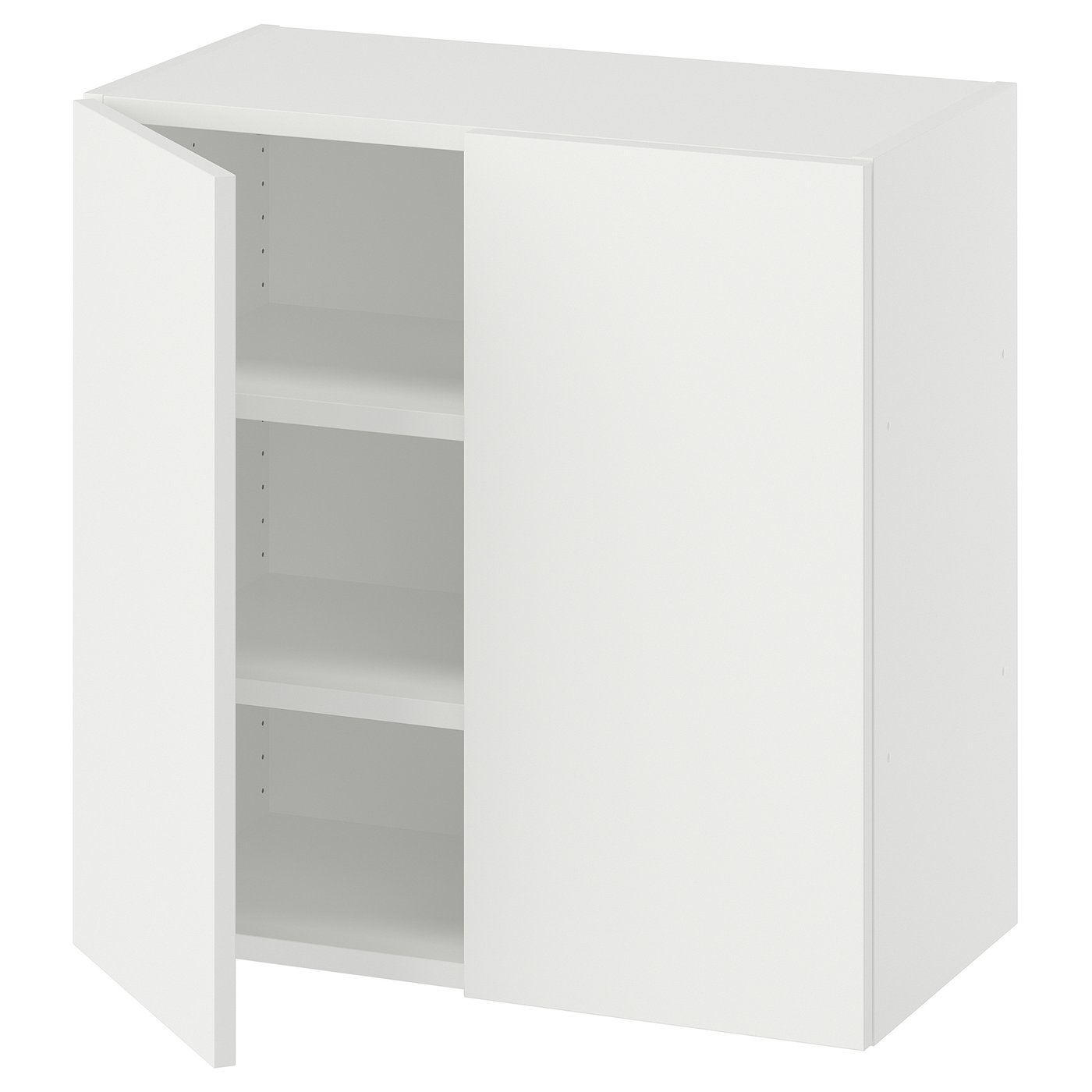 LASTARE wall-mounted cabinet combination, white/with 2 shelves ...