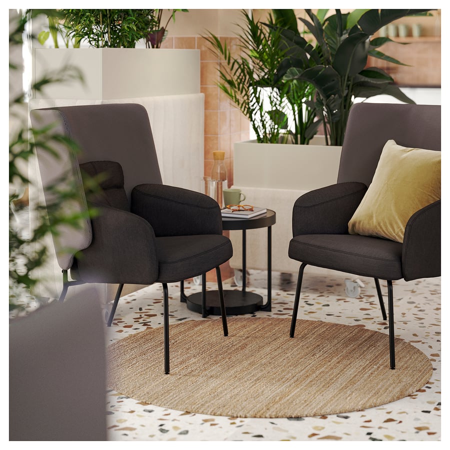 LOHALS rug, flatwoven, natural, 130 cm - IKEA