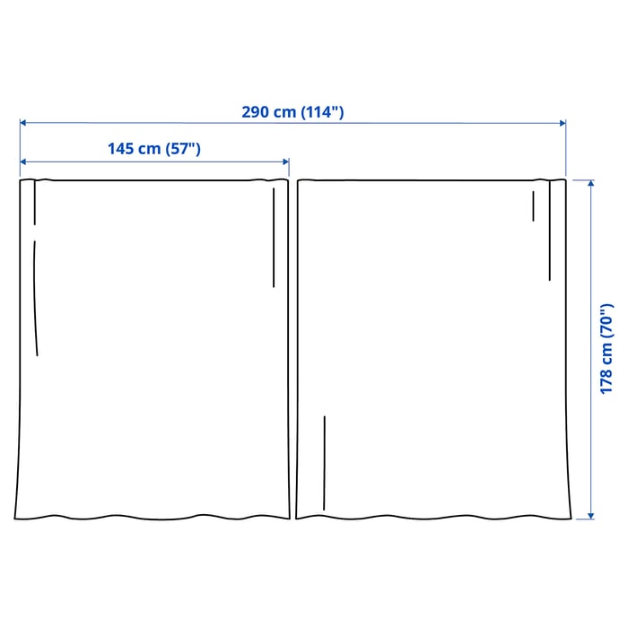 MATILDA sheer curtains, 1 pair, pale pink/with heading tape, 145x178 cm ...