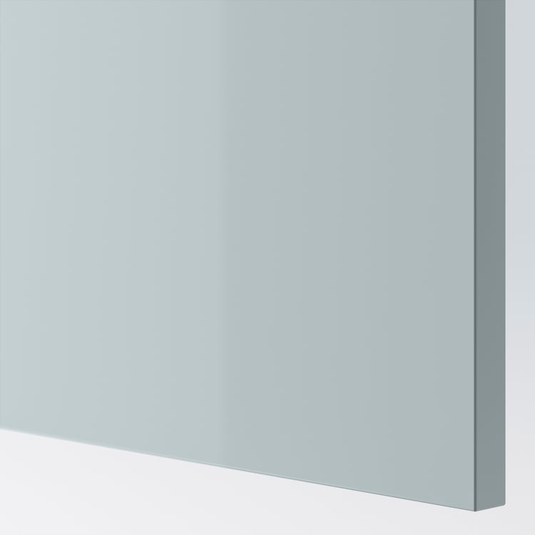METOD wall cabinet horizontal, white/Kallarp light grey-blue, 80x37x40 ...