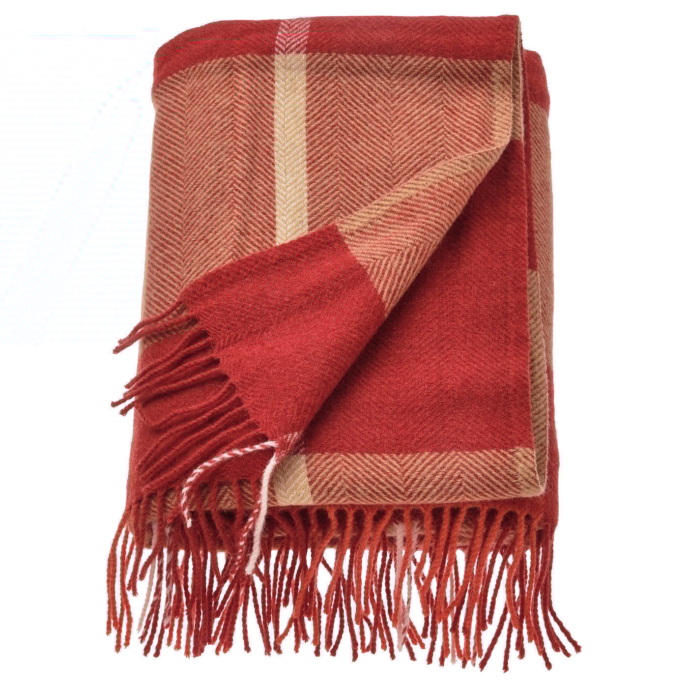 MYRULL throw, red, 130x170 cm - IKEA