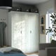 PAX / LINNABERG wardrobe combination, white/patterned, 150x58x201 cm - IKEA