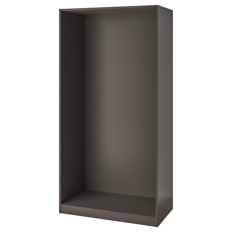PAX wardrobe frame, dark grey, 100x58x201 cm - IKEA