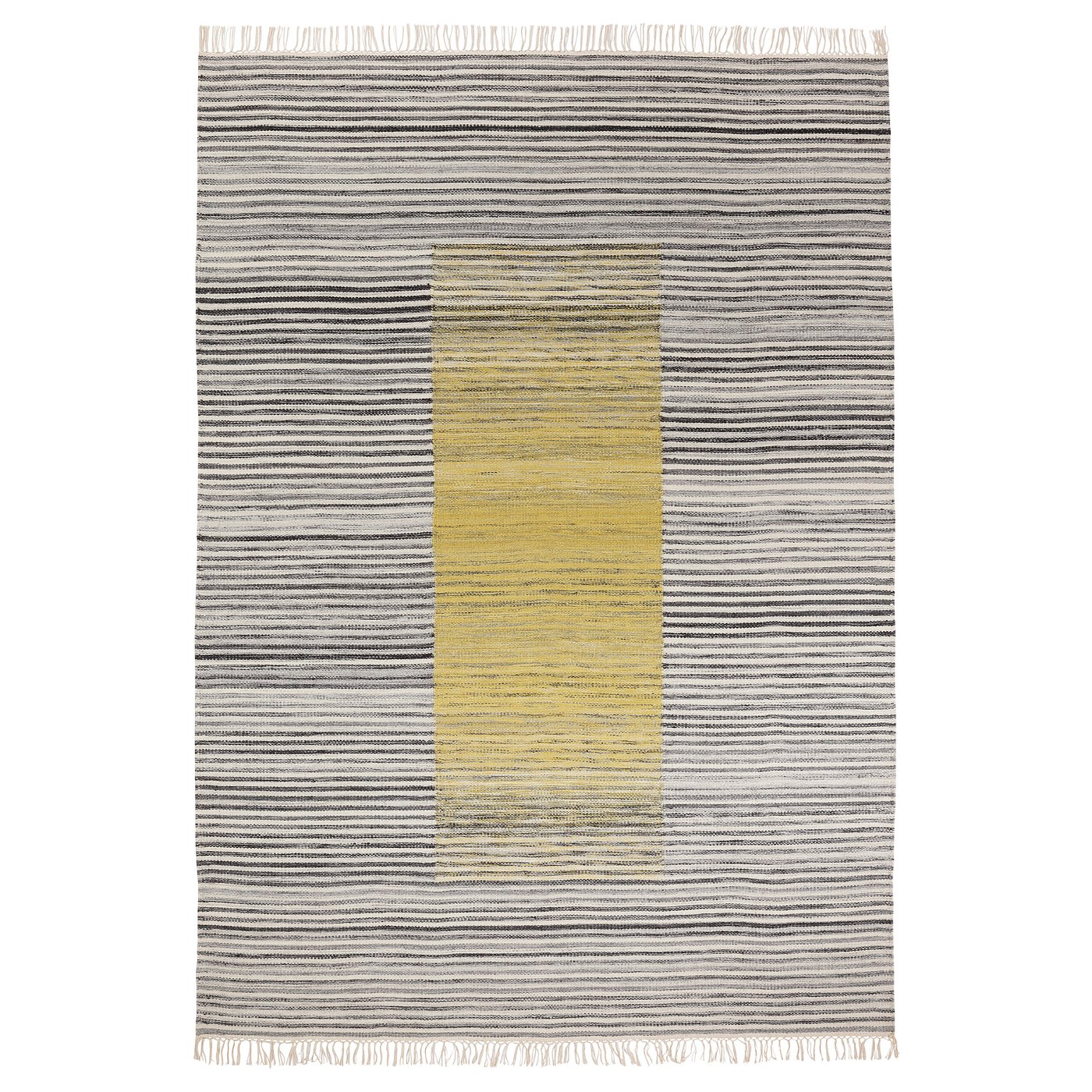 SJÖTÅTEL rug, flatwoven, grey-yellow, 200x300 cm - IKEA