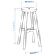 SKOGSTA bar stool, acacia, 48x70 cm - IKEA
