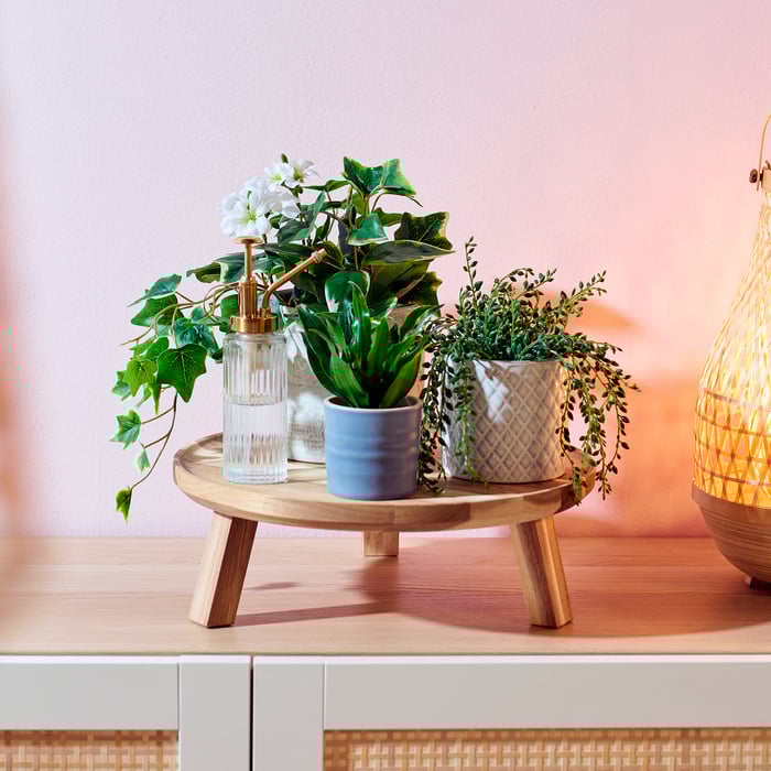 SKOGSTA serving stand, acacia, 35 cm - IKEA